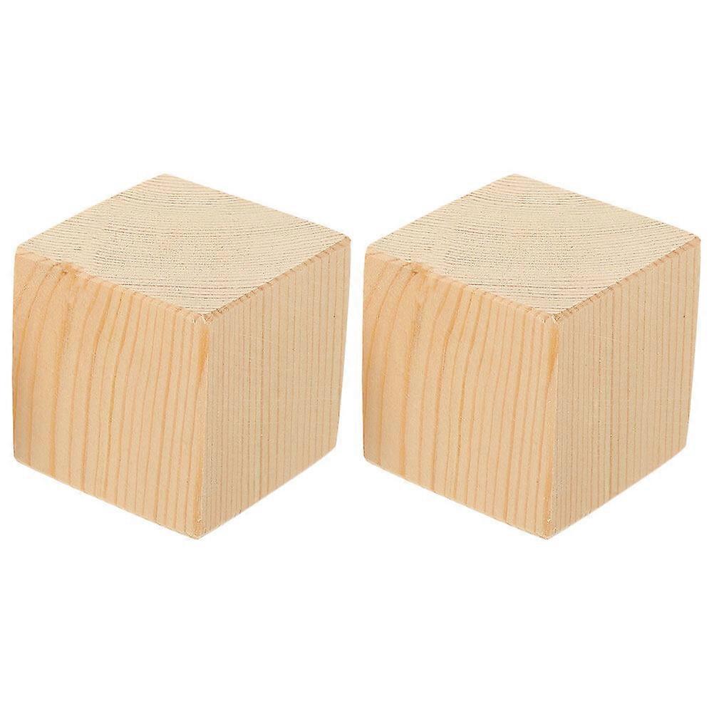 2 pcs Wood Bed Risers Furniture Risers Heavy Duty Wooden Risers Sofa ...