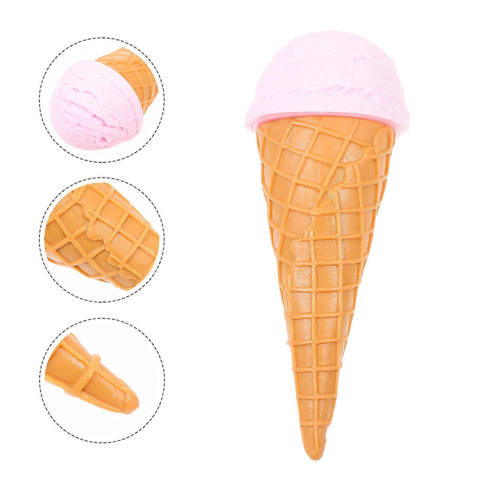 Simulation Ice Cream Model PVC Fake Ice Cream Artificial Ice Cream Cone ...
