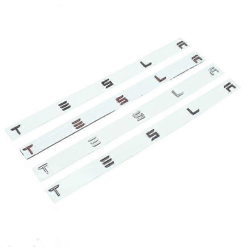3d Abs Tesla Letters Logo Rear Tailgate Trunk Emblem Badge Car Sticker ...