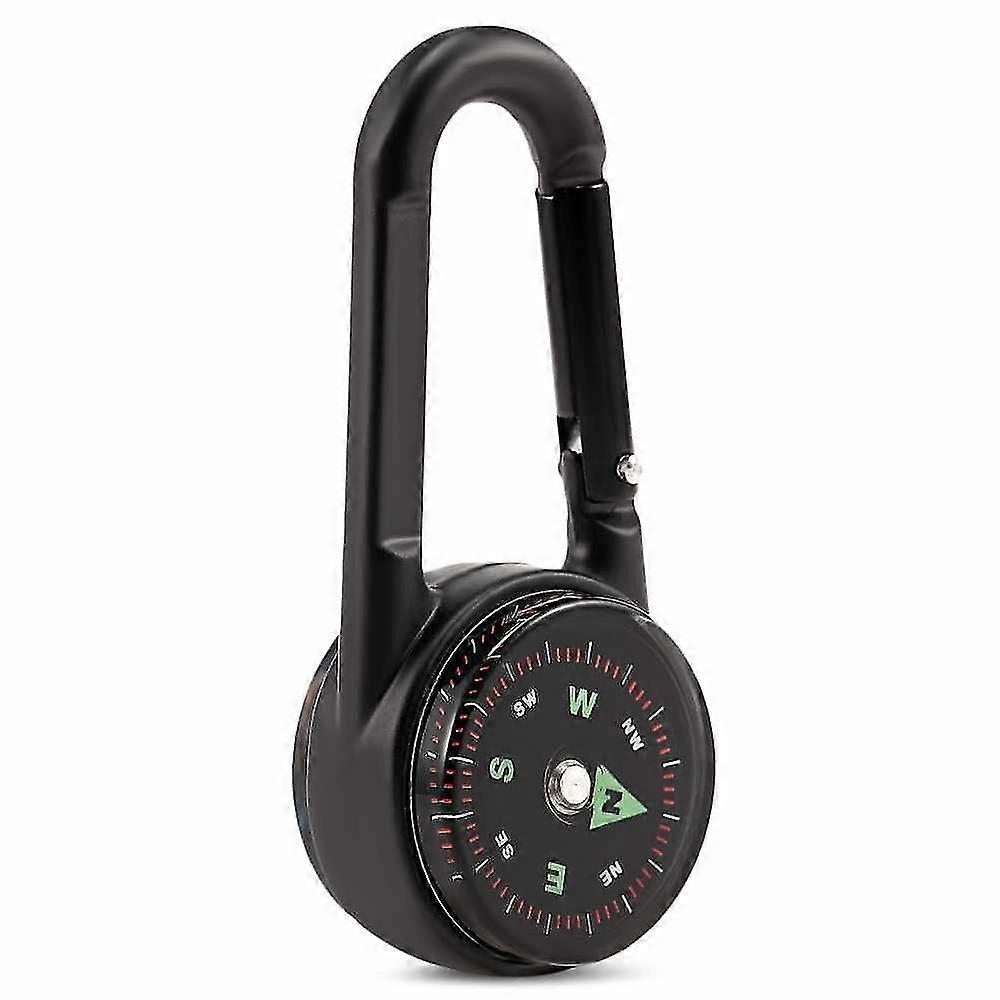 1pcs Compass,mini Metal 3-in-1 Multifunctional Carabiner Compass ...