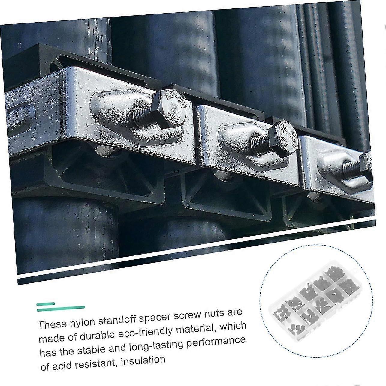 Nylon Machine Screws and Nut Set - Hex Spacer Standoff with Mounting ...