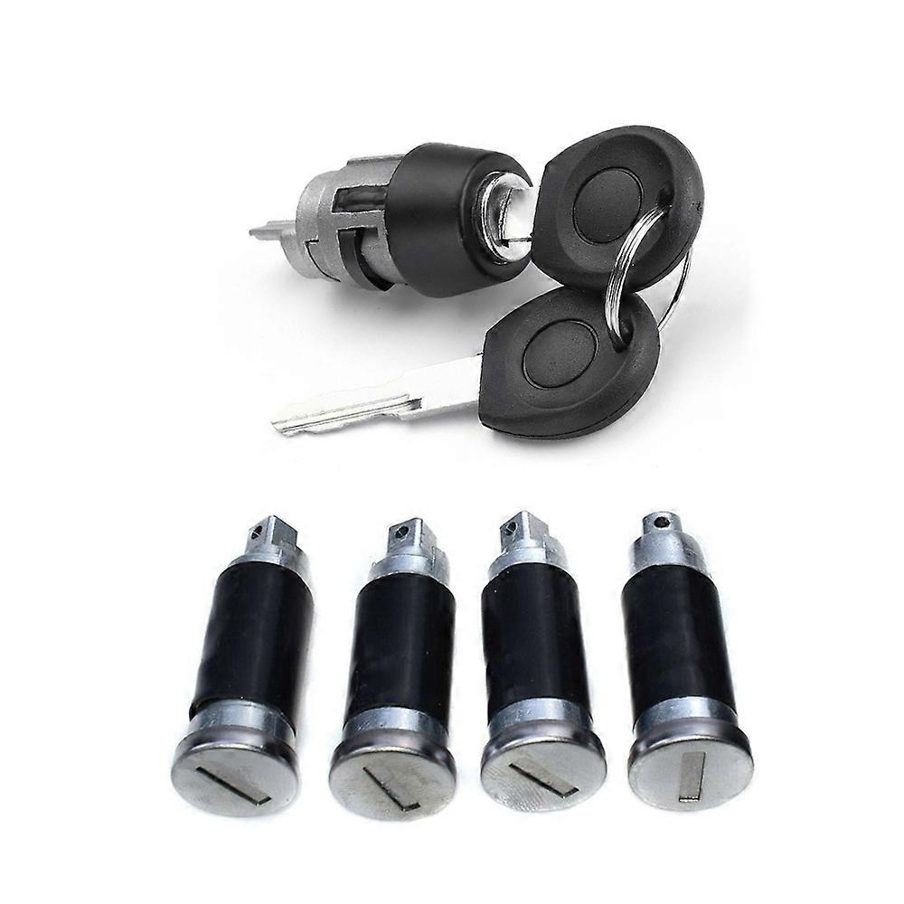 1 set Ignition Switch 4 Door Lock Barrel 2 Keys 701837205 for T4 ...