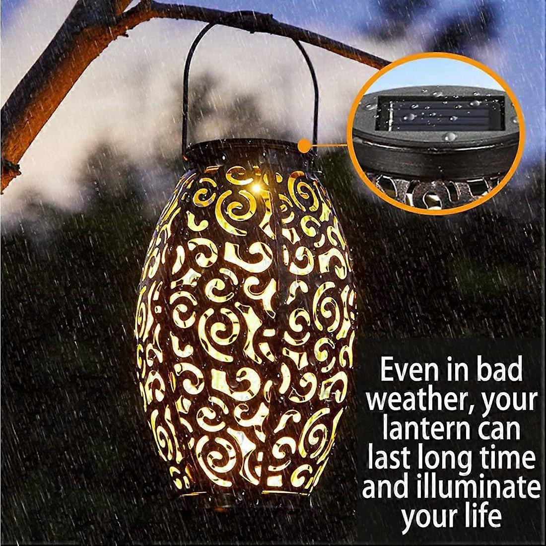 2 Pack Solar Lights Replacement Top for Lanterns, Waterproof Round ...