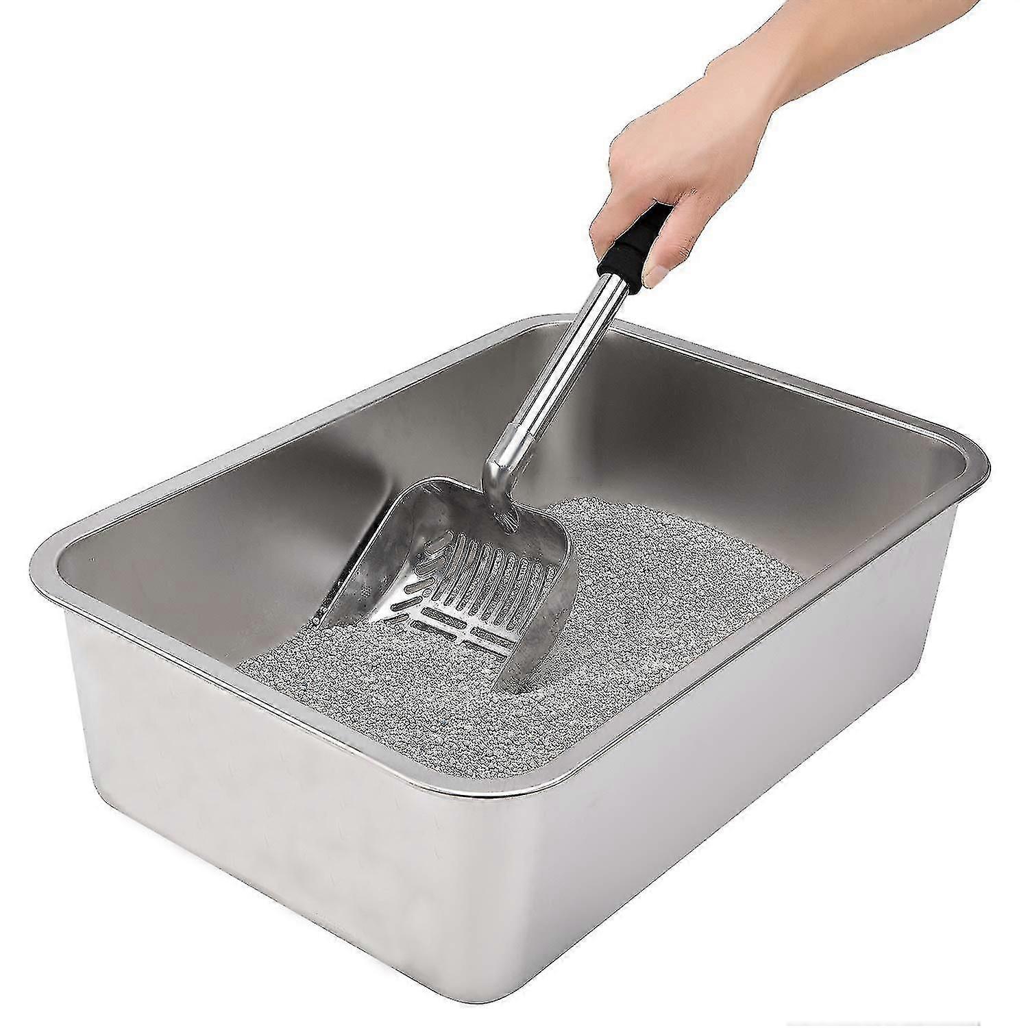 Metal Scoop With Deep Shovel And Long Handle Detachable Stainless Steel ...