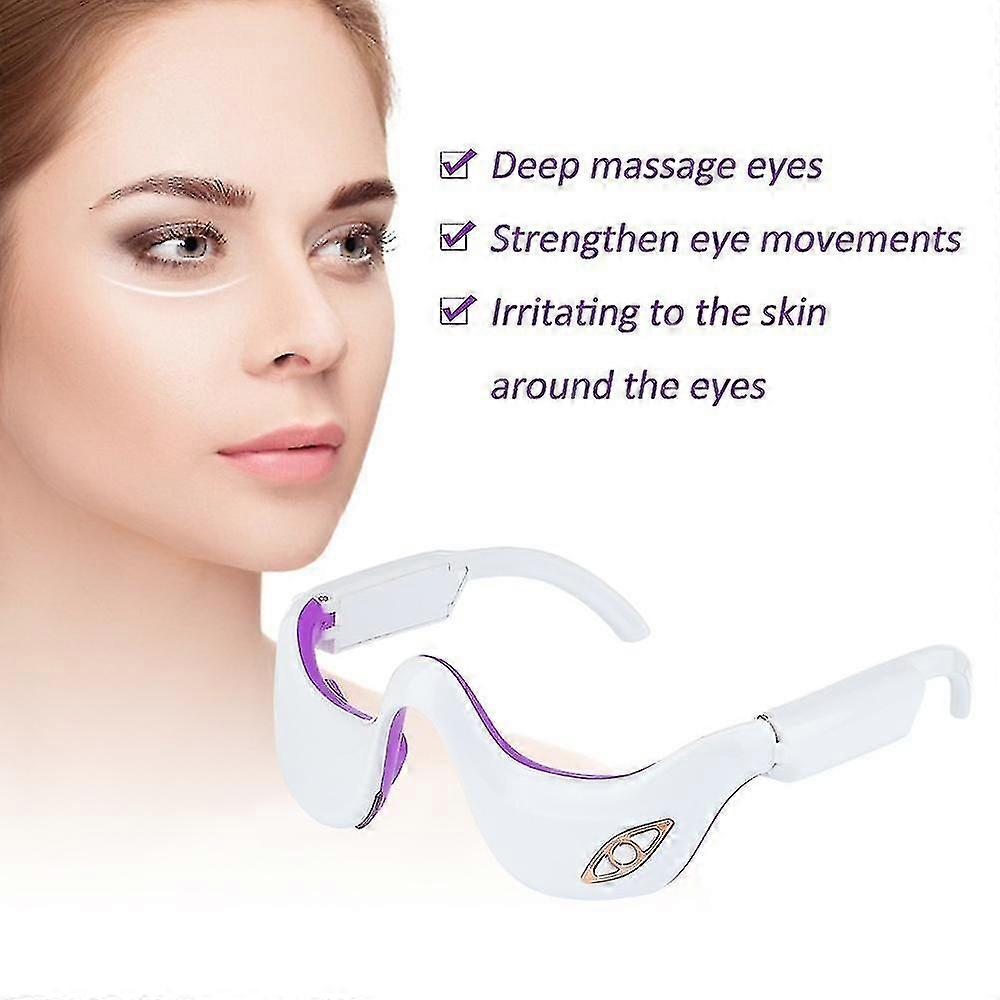 3d Ems Micro-current Pulse Eye Relax Massager Heating Therapy ...