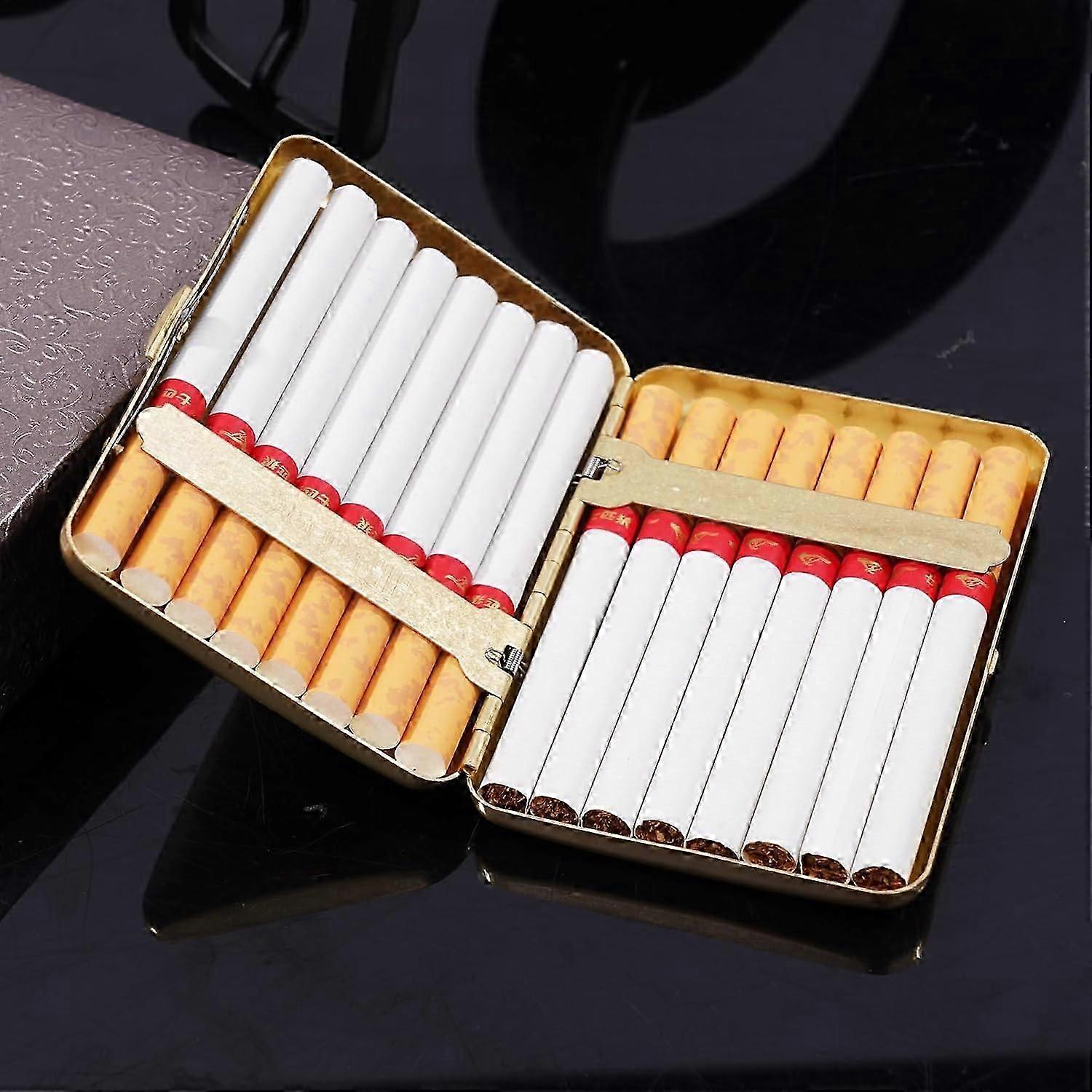 Metal Cigarette Case, Hold 16 Cigarette Vintage Copper Camel Cigarette ...