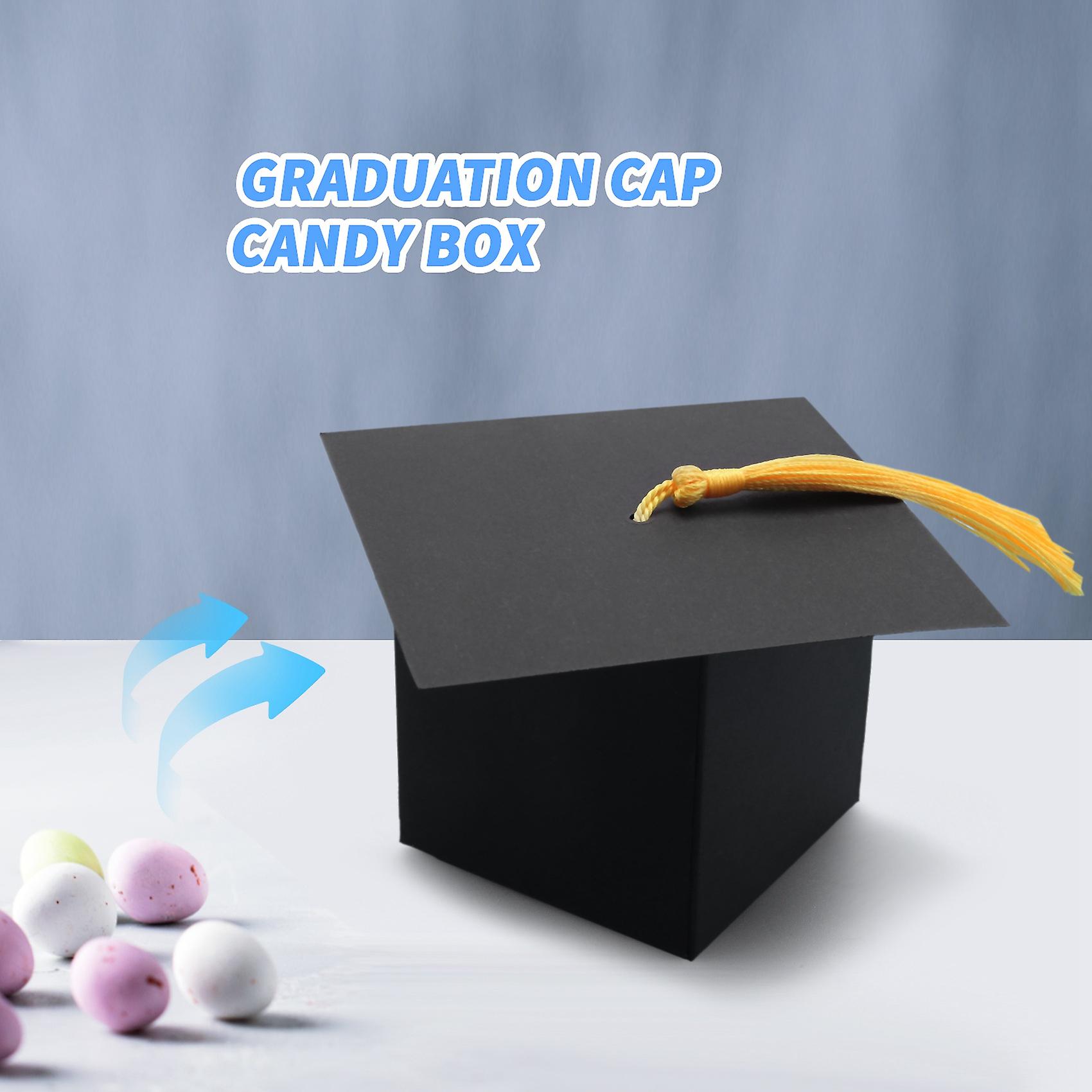 Graduation Decorations 50pcs Graduation Box Diy Grad Cap Box For ...