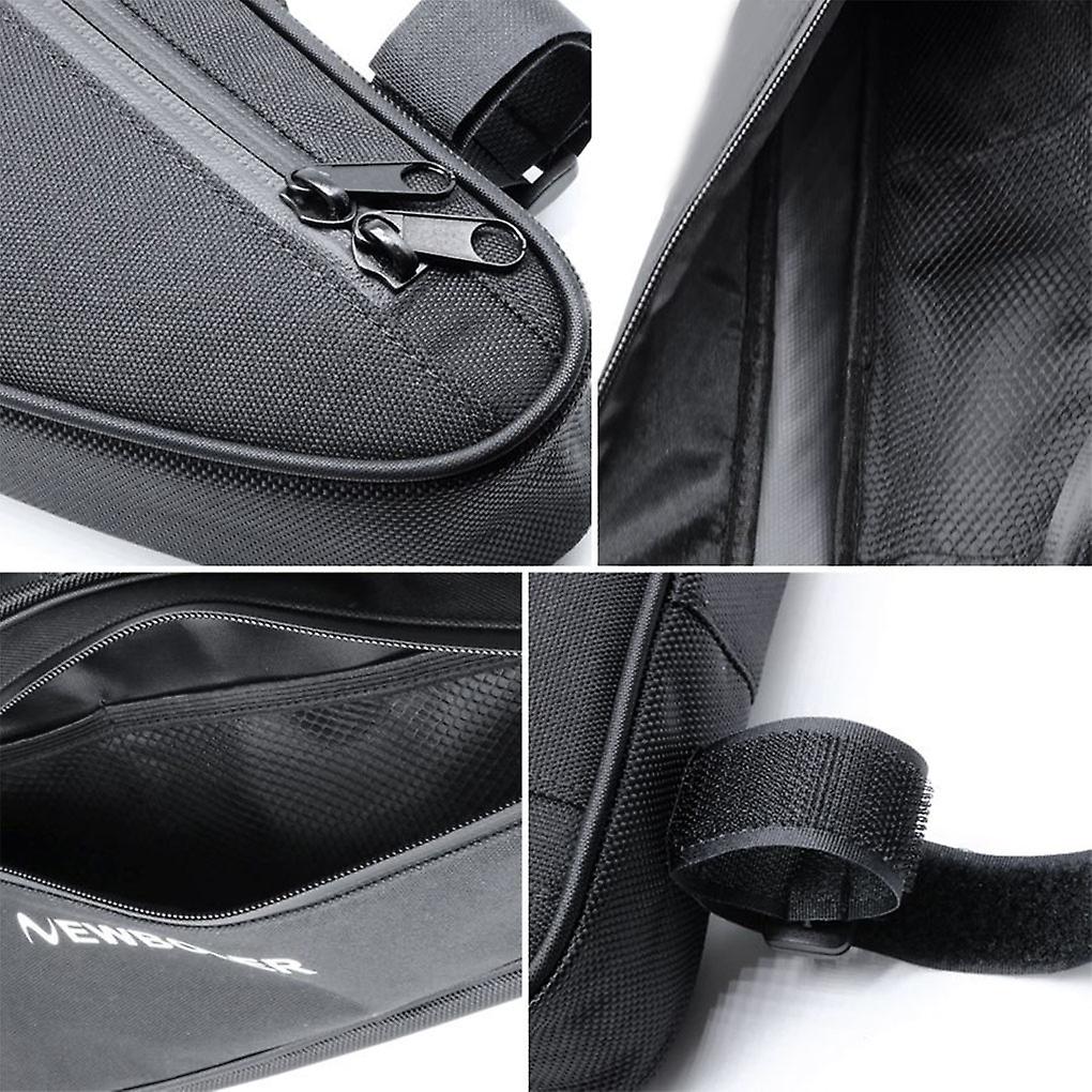 Bicycle Triangle Frame Bag Large Capacity With Hook And Loop Bag For ...