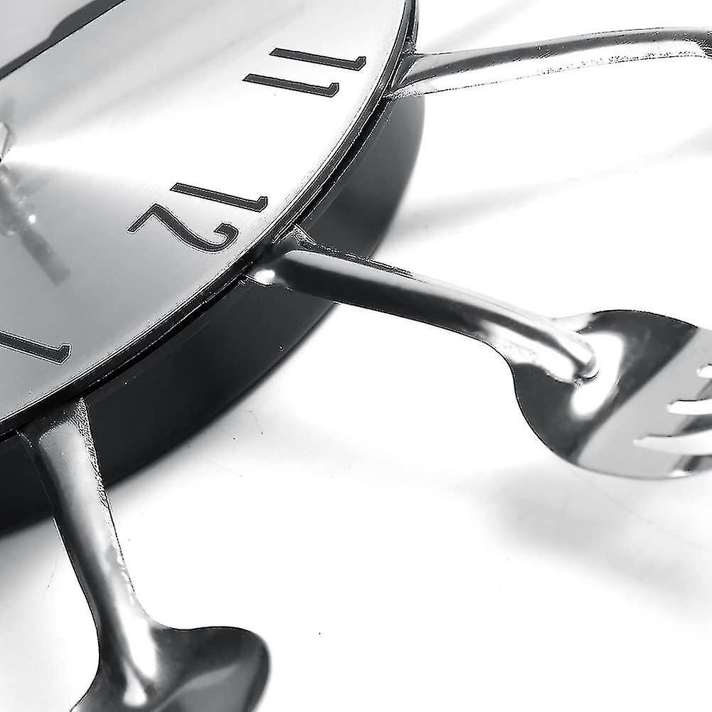 Stainless Steel Kitchen Utensils Clock For Kitchen Indoor And Outdoor ...