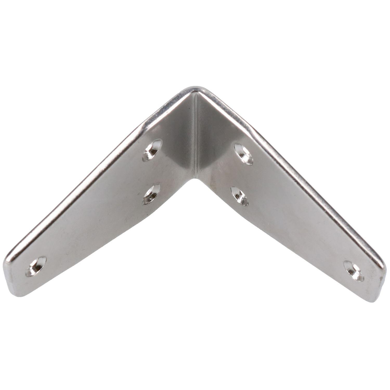 4 Pack Angle Bracket 90 Degree Brace Marine Stainless Steel 80mm x 50mm ...