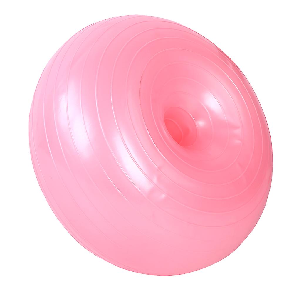 Seating Exercise Yoga Ball,50cm PVC Pink Doughnut Inflatable Yoga Ball ...