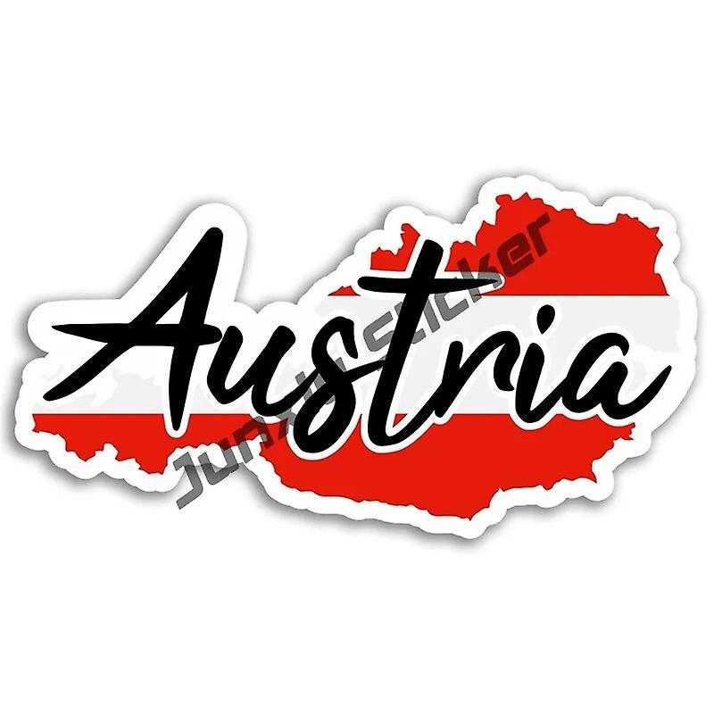Personality Car Sticker AUSTRIA Country Code Reflective Sticker ...