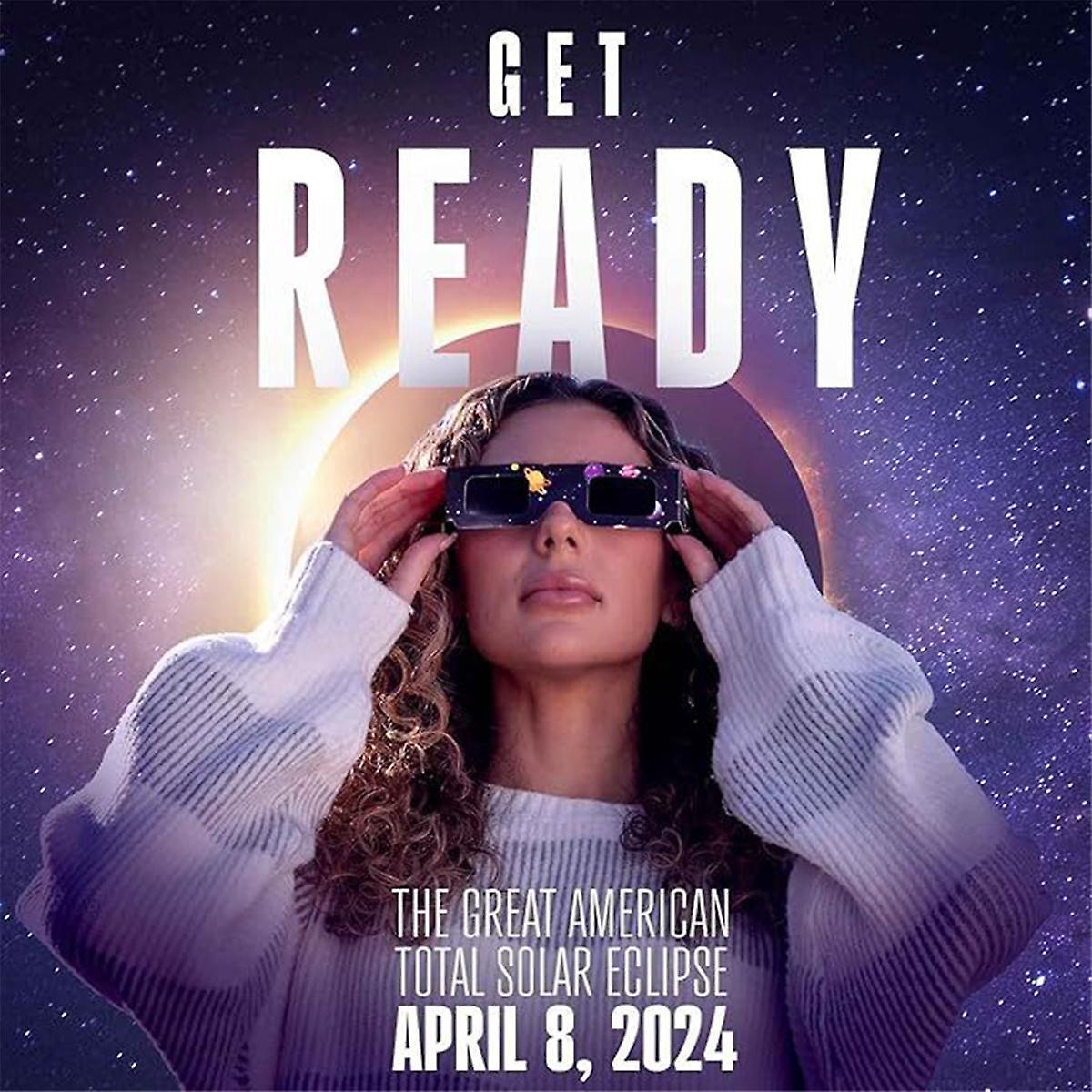 6 Pack Paper Solar Eclipse Glasses Eclipse Shade for Direct Sun Viewing ...