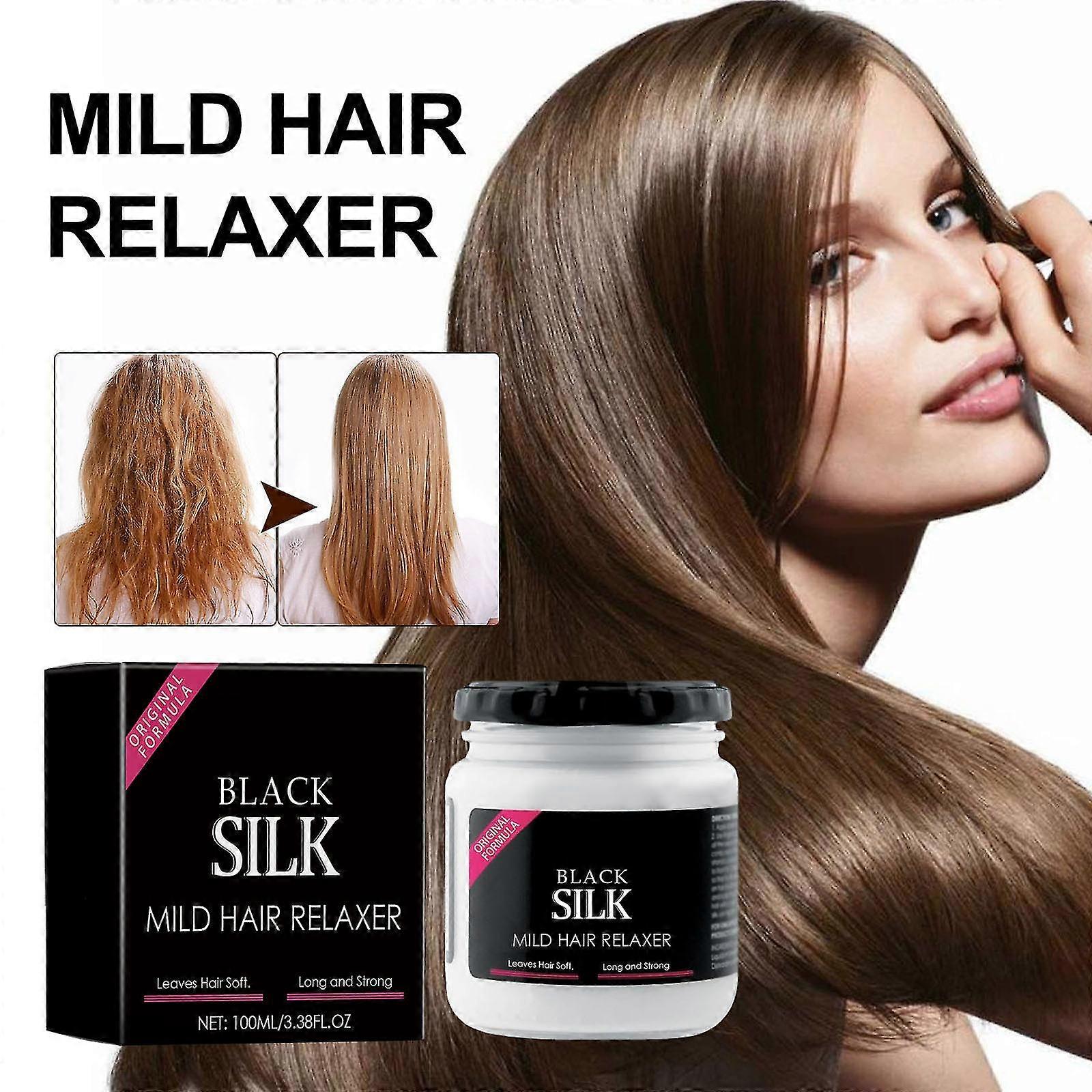 Silk Mild Relaxer Conditioning For Curly Or Straight Thin Straightening ...