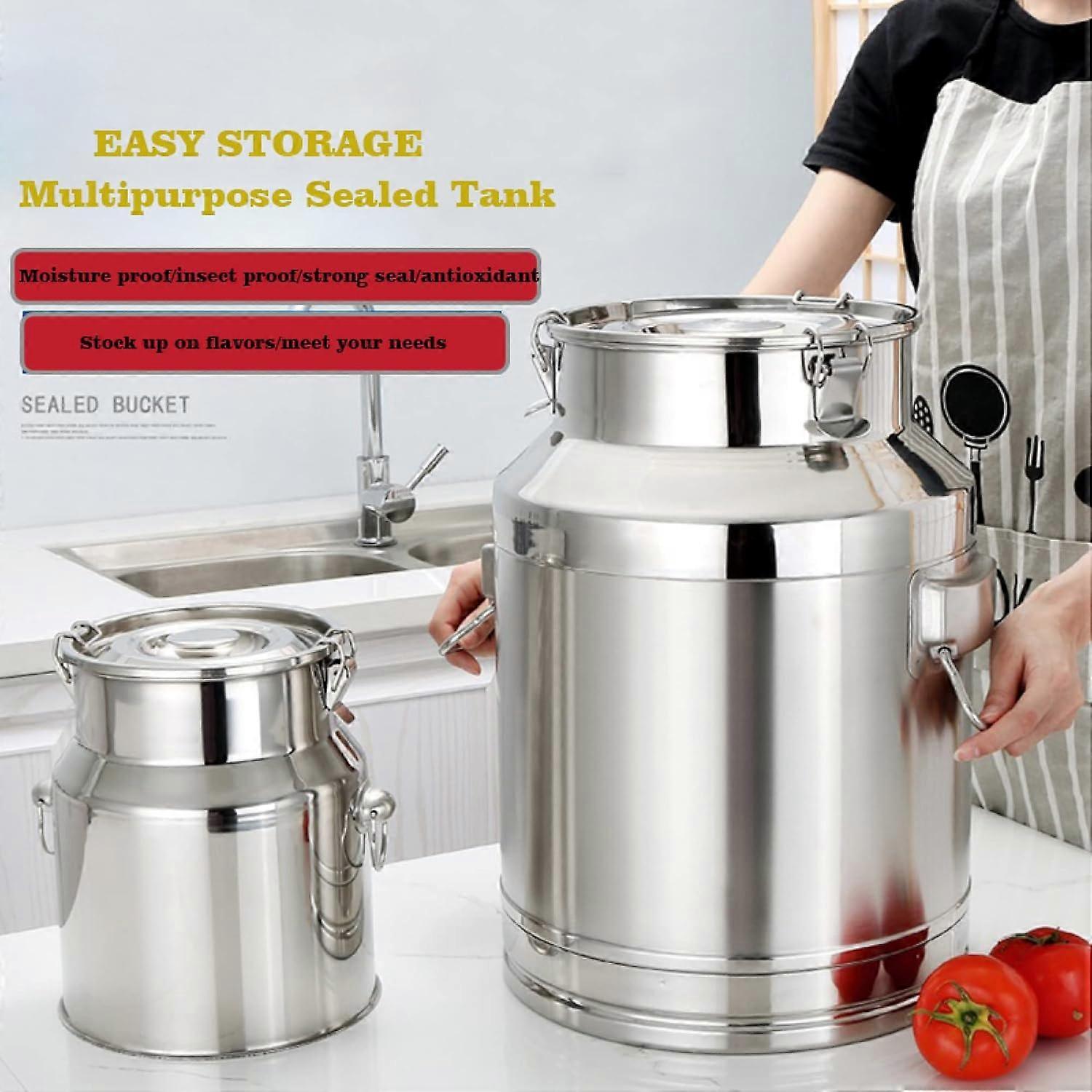 Sealed milk transport tanks - 5L/9L/14L 201 stainless steel tanks, milk ...
