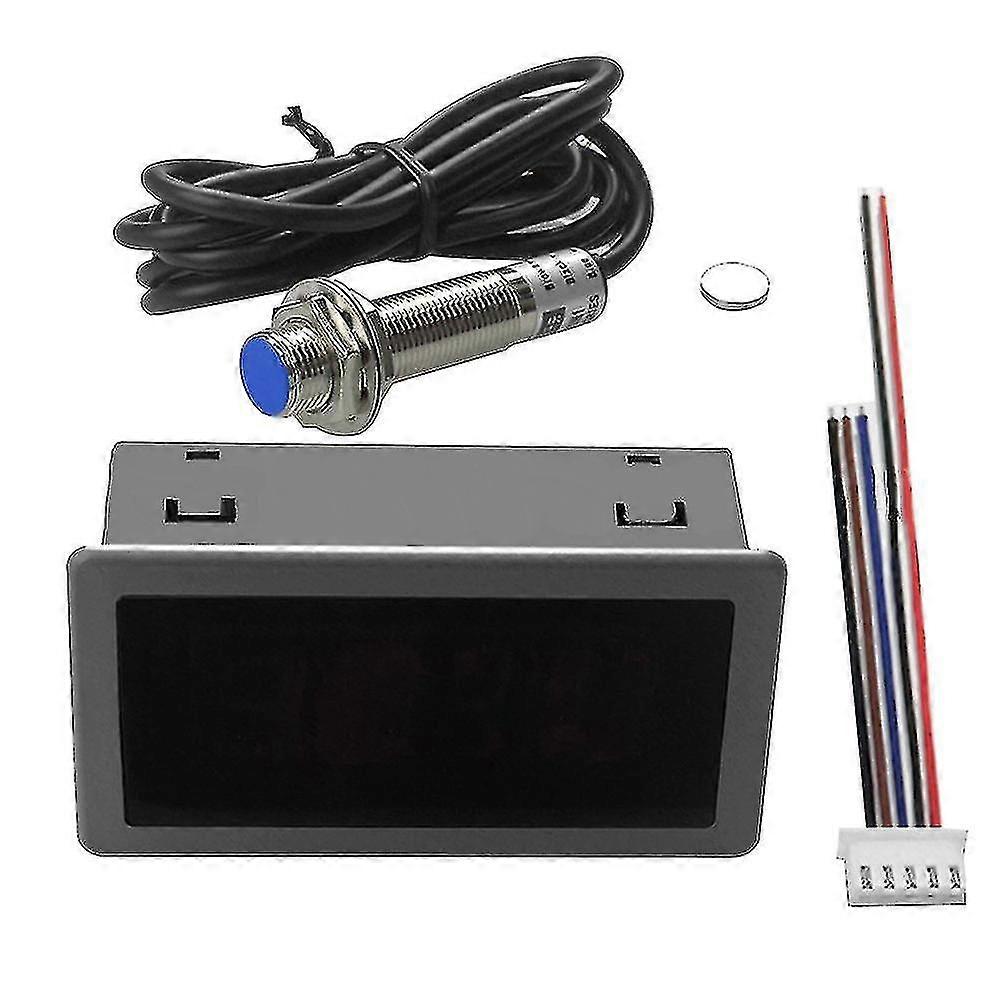 Digital Led Tachometer Rpm Speed Meter+hall Proximity Switch Sensor Npn ...