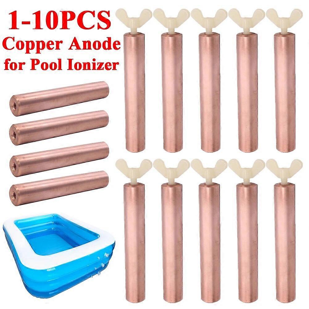 1-10PCS Solar Copper Anode for Pool Ionizer Swimming Pool Purifier ...