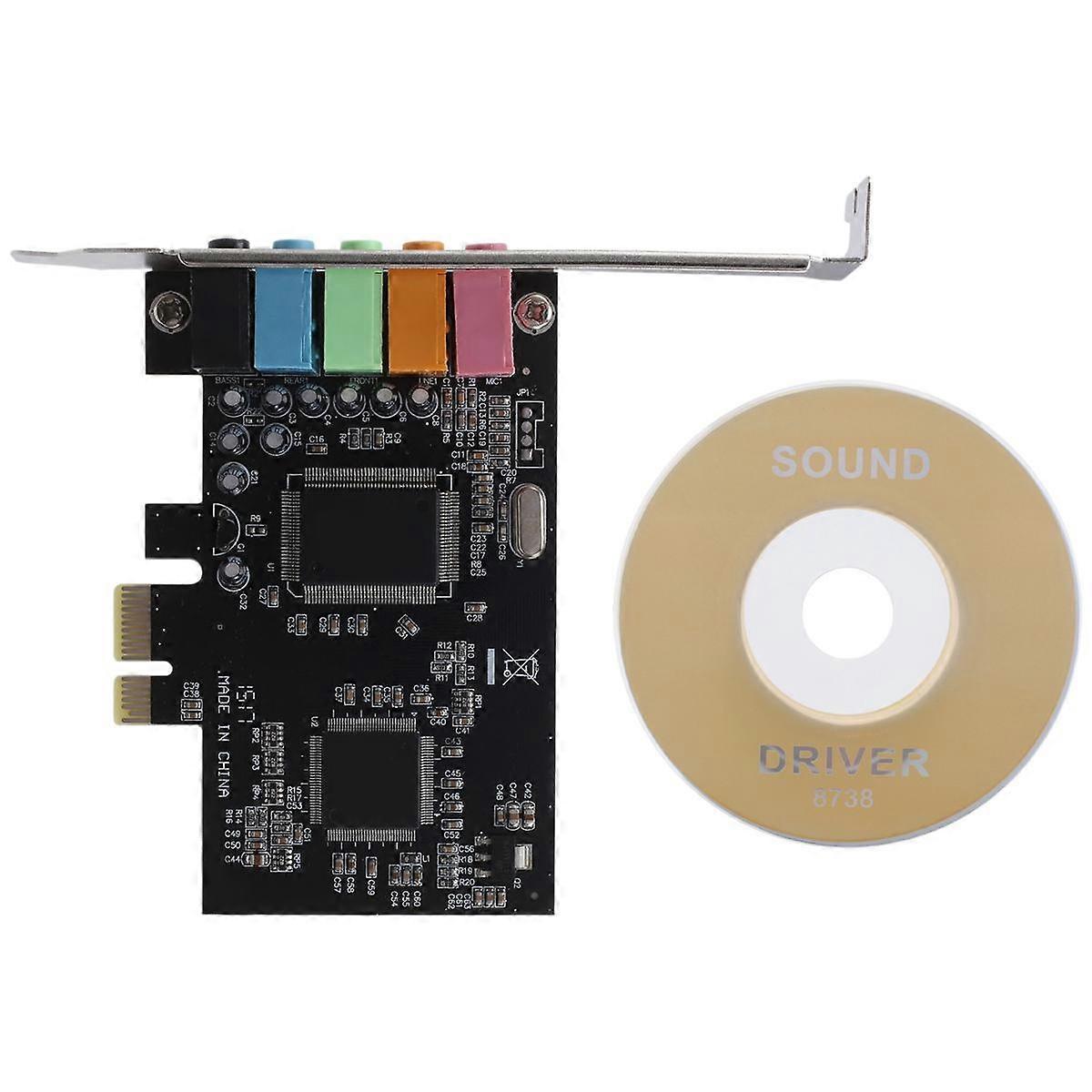 5.1 Internal Sound Card for Windows 10 with Low Profile Bracket, 3D ...