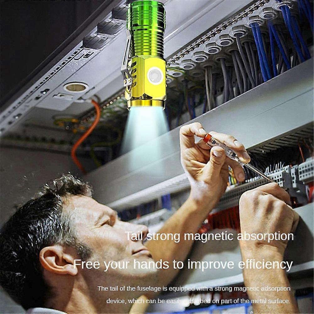 New Ultra Powerful Flashlight 3 Core Mini Tactical Flashlight USB ...