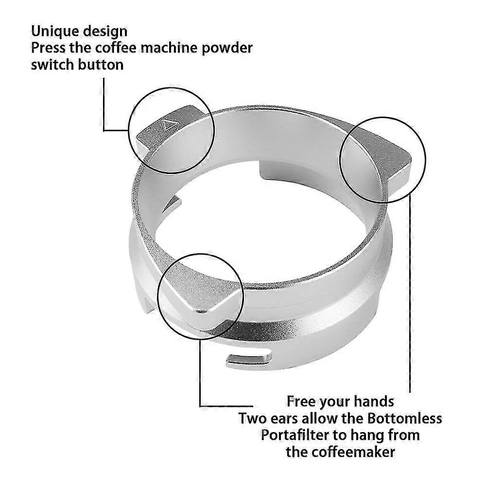 Hands-free Dosing Funnel, 54mm Dosing Funnel With Grinder Trigger Fits ...