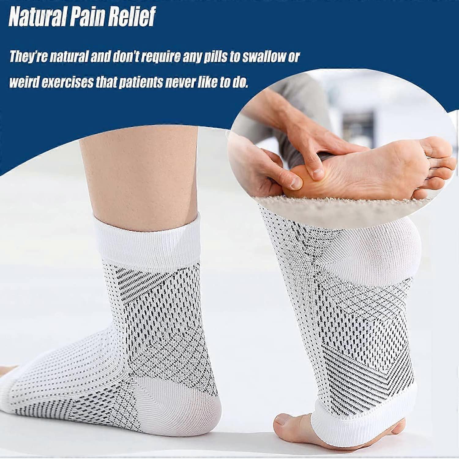 4 Pairs Soothe Socks Amrelieve Soothesocks Compression Socks Neuropathy ...
