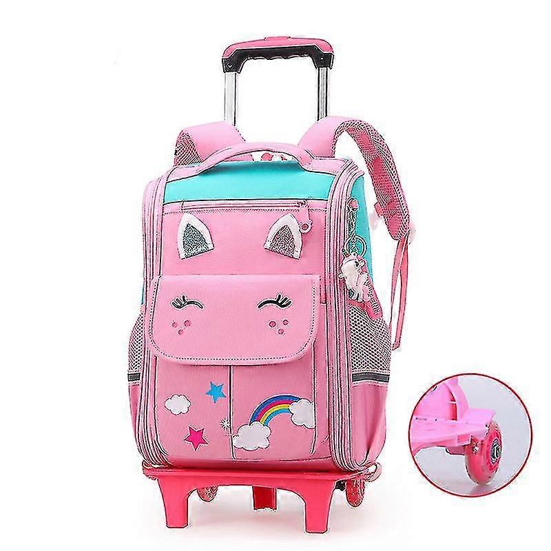 School Wheeled Backpack For Girls School Trolley Bags With Wheels ...