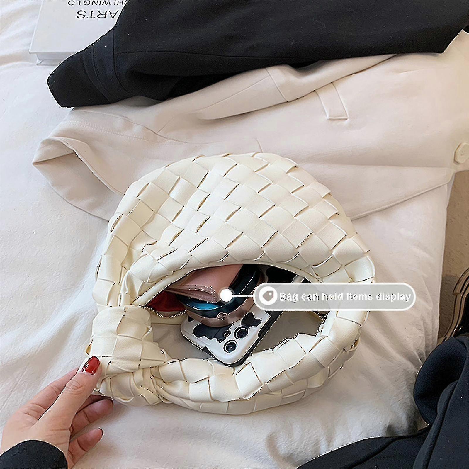 2024 New Braided Purse Women's Handbag Braided Handbag Large Volume Pu ...