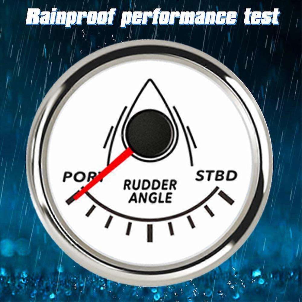 52mm Marine Rudder Position Indicator Waterproof Red Backlight with 0 ...