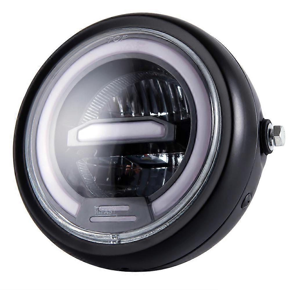 6.5 inch Universal Cafe Racer Vintage Motorcycle LED Head lamp Headlamp distance light Refit ...