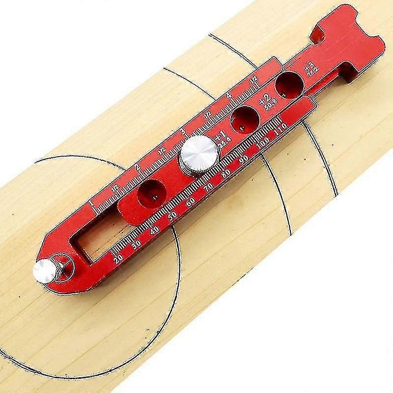Woodworking Aluminum Adjustable Drawing Circle Ruler Tool,fixed-point ...
