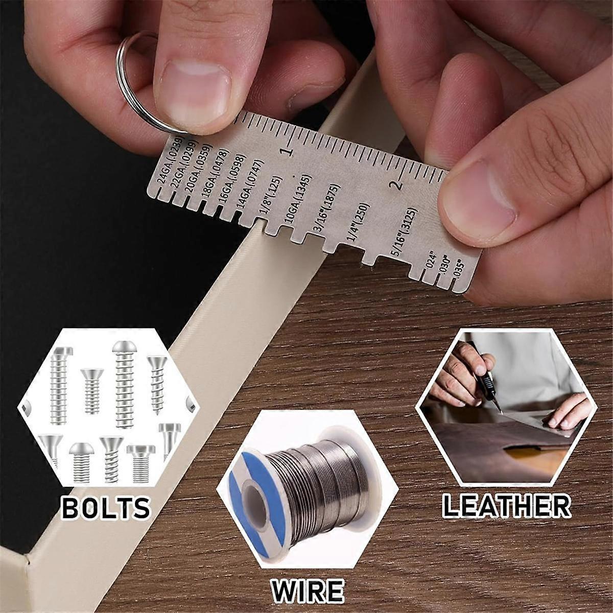 Shingle Gauge Welding Tools Wire/Metal Sheet Thickness Gauge Stainless ...