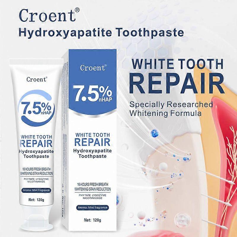 Hydroxyapatite Toothpaste for Advanced Enamel Protection, Gentle and ...