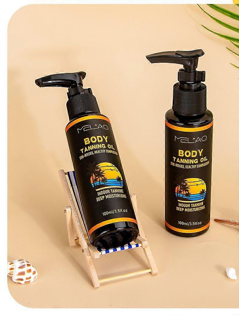 Body Tanning Oil, Bronzer Oil, Sunbathing Self-Tanning Essential Oil ...