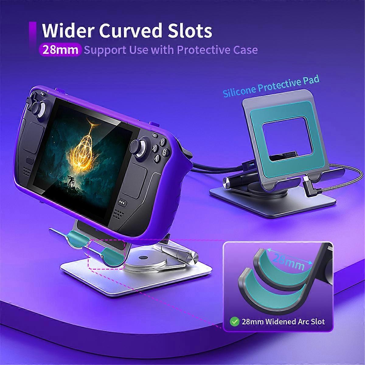 Rotation Stand Docking Station for ROG Ally X&Steam Deck OLED&Switch ...