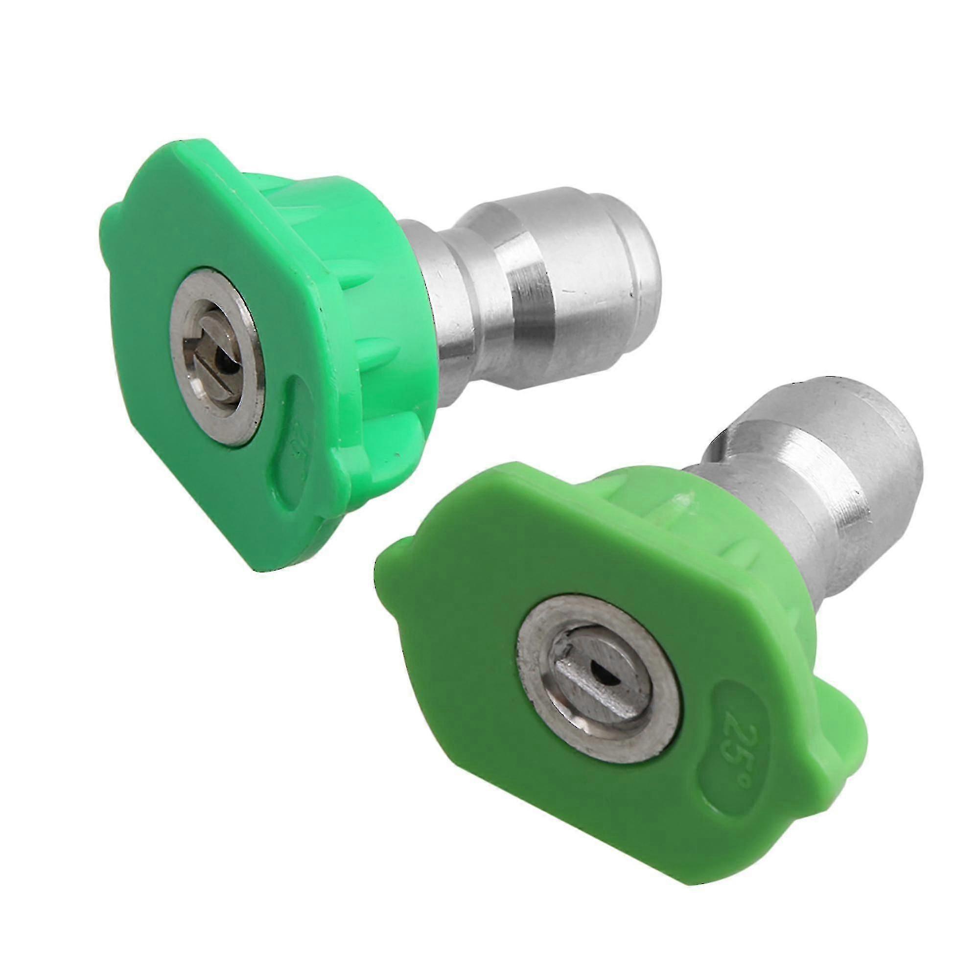 15 X Stainless Steel 25 Degree Spray Nozzle Green Tip 1.0 1.2 1.4 2.0mm ...