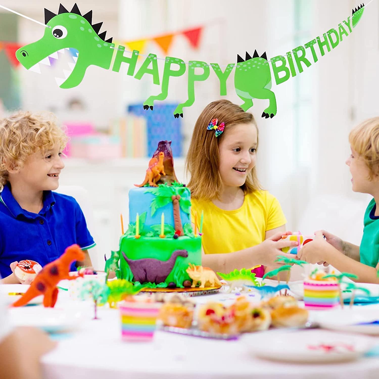 Heytea3D Dinosaur Birthday Banner, Dinosaur Happy Birthday Banner ...
