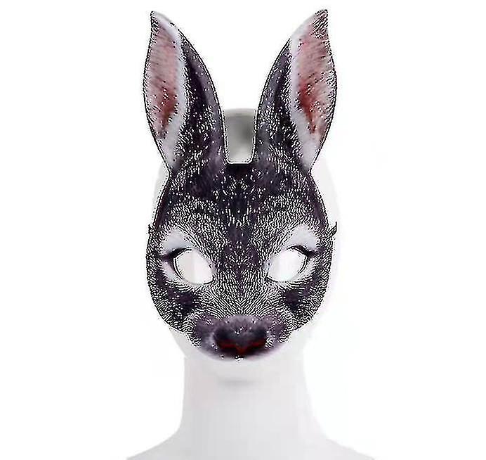 Rabbit Mask Plush Rabbit Mask Animal Head Mask Horrifying Rabbit Mask ...