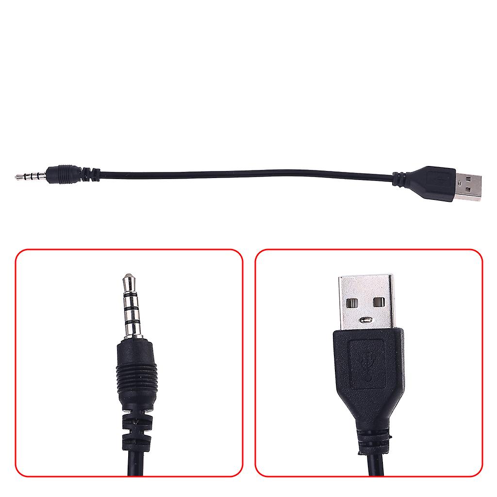 USB Male to 3.5mm Audio Stereo Headphone Jack Plug Cable For MP3 MP4 ...