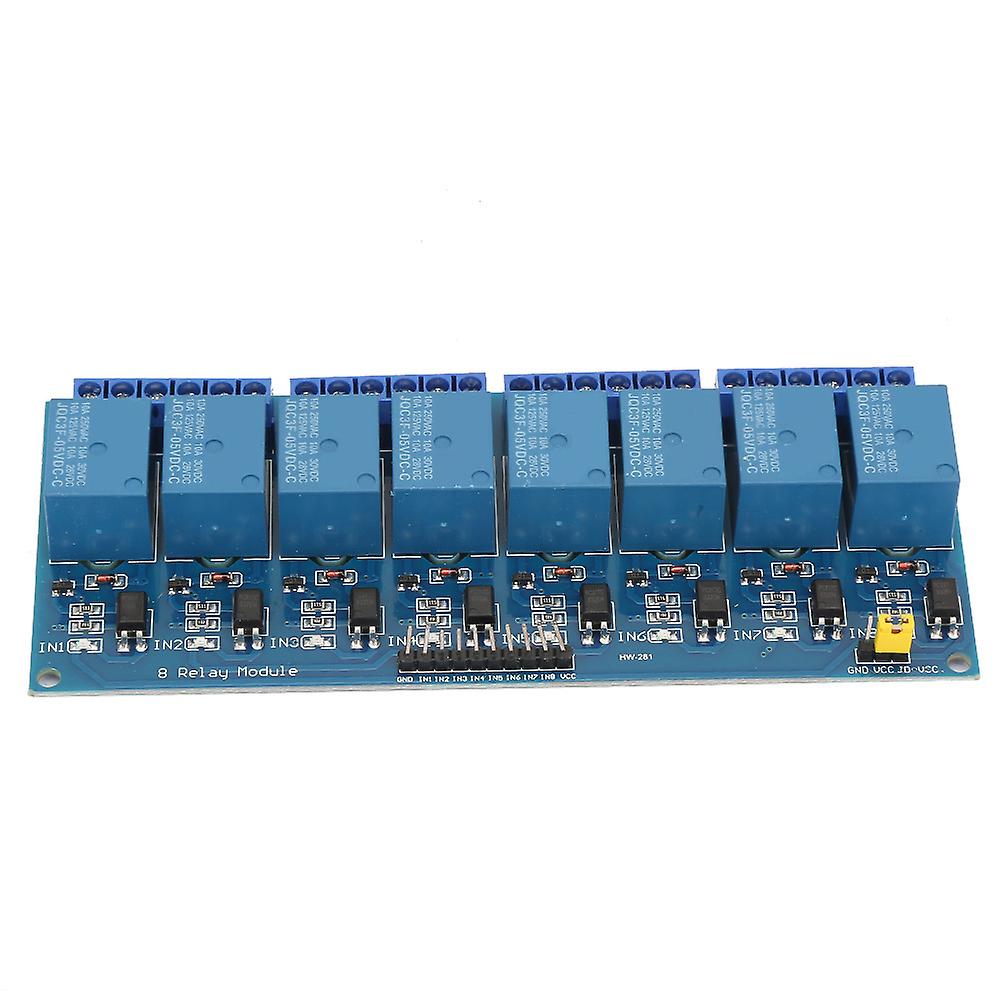 8 Channel Relay Module with Optocoupler Isolation Blue Board PLC Relay ...