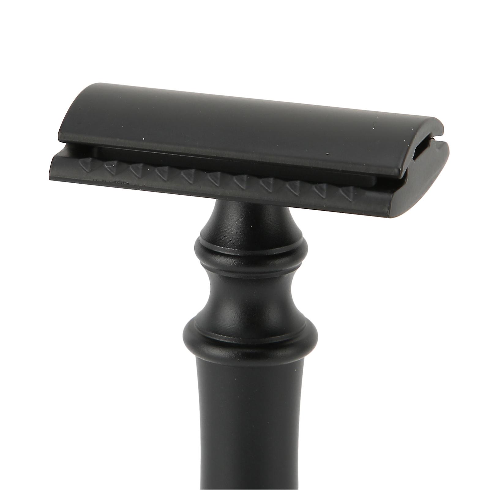 2024 Portable Double Edge Razor Reusable Safety Black Razor Body Hair ...