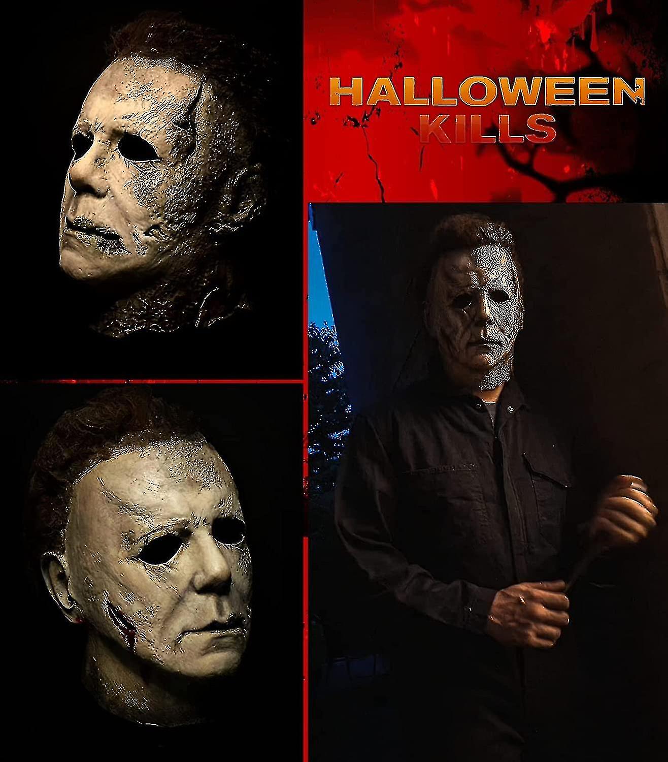 Michael Myers Mask, michael Myers Halloween Skræmmende ansigtsmaske ...
