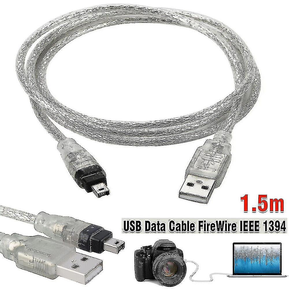 For Mini Dv Minidv Usb Data Cable Firewire Ieee 1394 Hdv Camcorder To ...