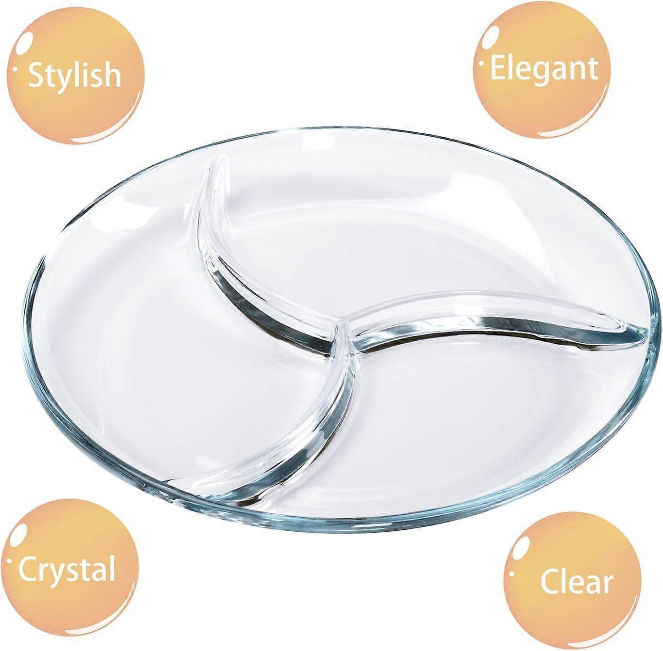 Service Glass Adult Compartment Plate, Design Aperitif Tray, Dinner ...