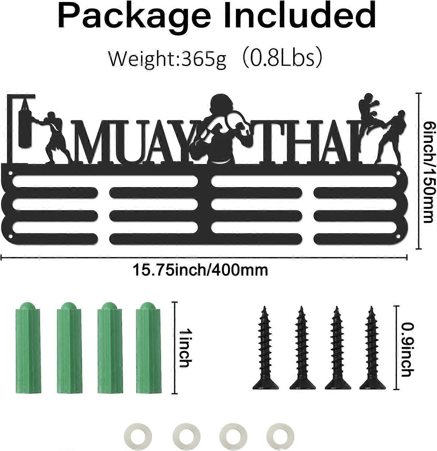 Muay Thai Man Medal Hanger Display Sports Medal Display Rack for 60 ...