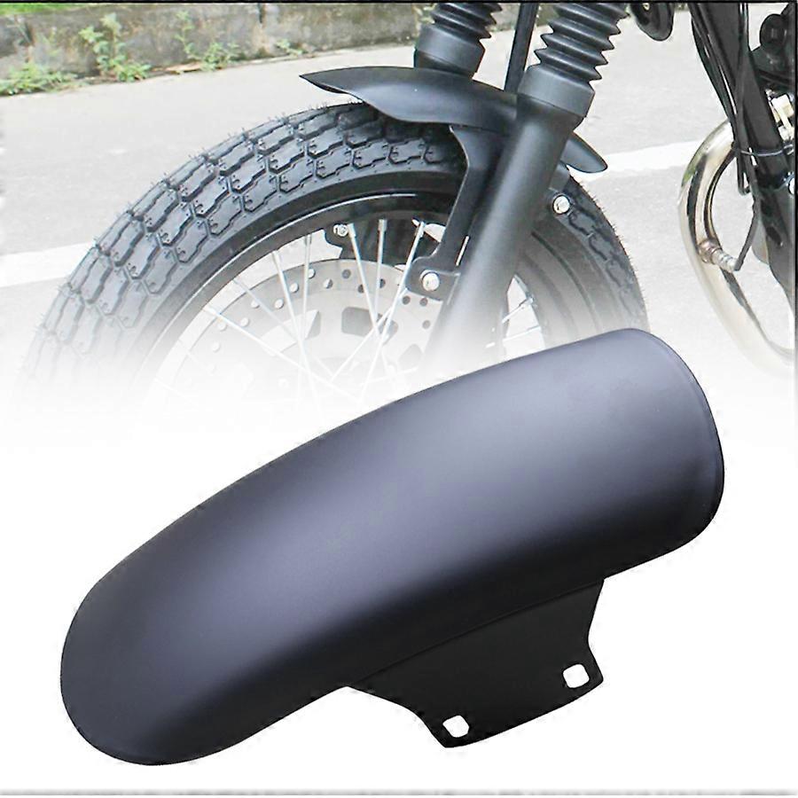 Universal Motorcycle Retro Mudguard Ultra-short Front Fender Black Cafe ...