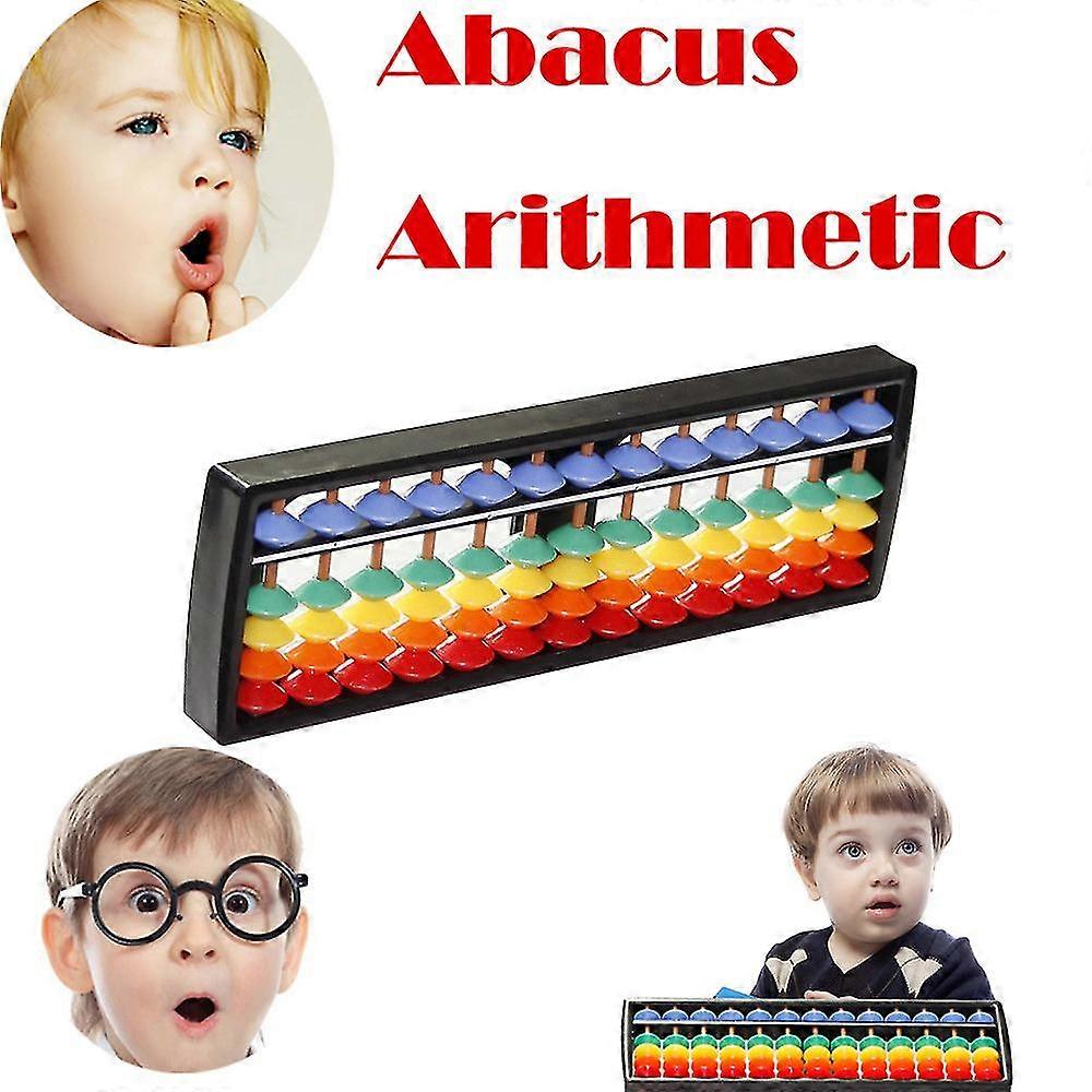 Rods Colorful Beads Plastic Abacus Arithmetic Soroban Kid's Calculating ...