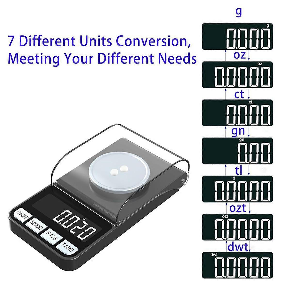 High Precision 100g/0.001g Digital Milligram Scale Jewelry Scale ...