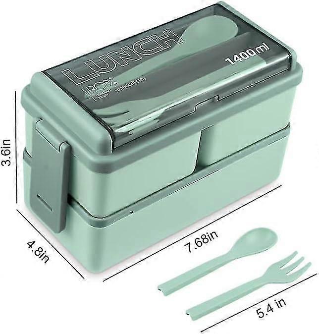 Bento Box Adult Lunch Box, 3-in-1 Stackable Lunch Containers-Good ...