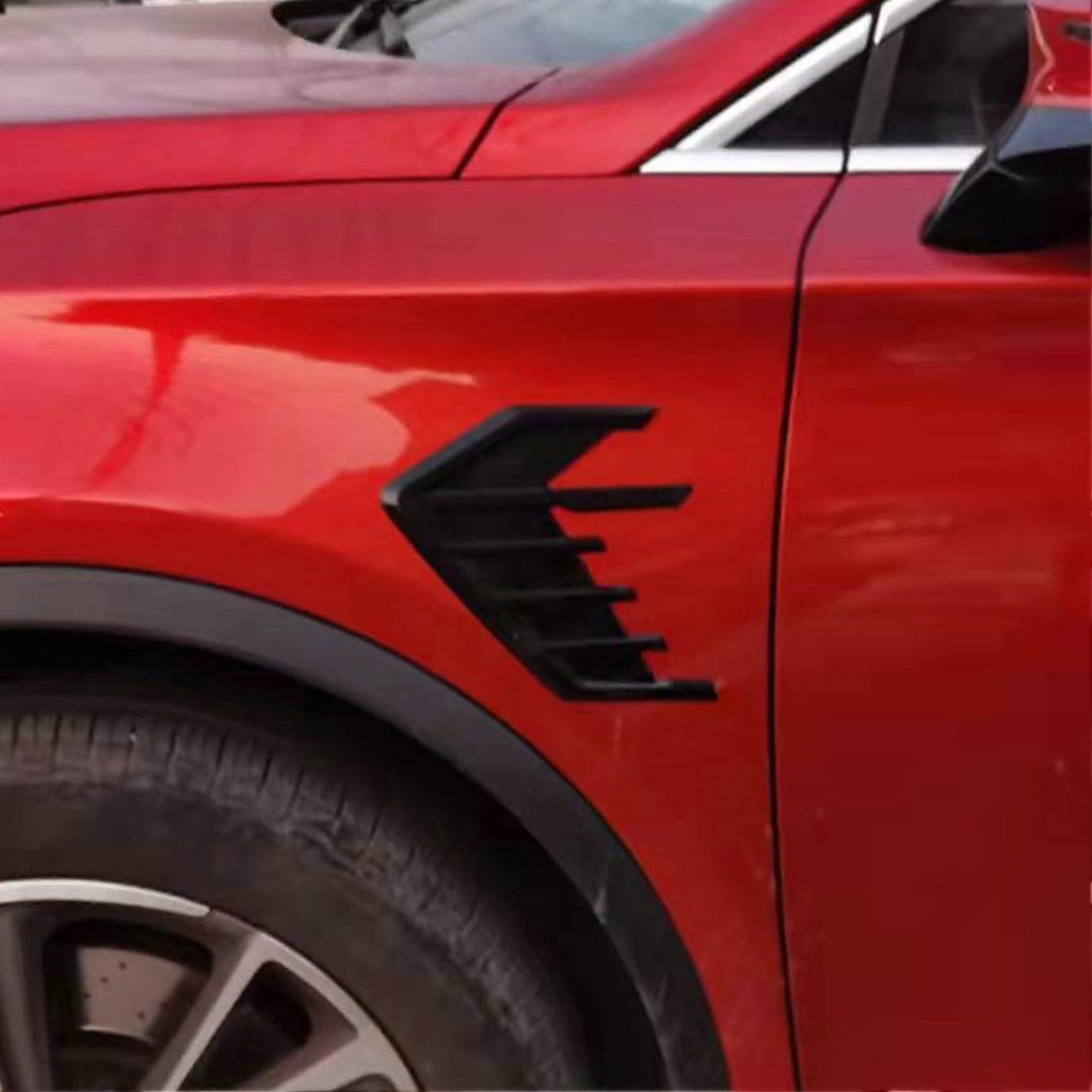 Universal 2pcs Car Fender Side Vents Decor Air Flow Intake Hole Grille ...