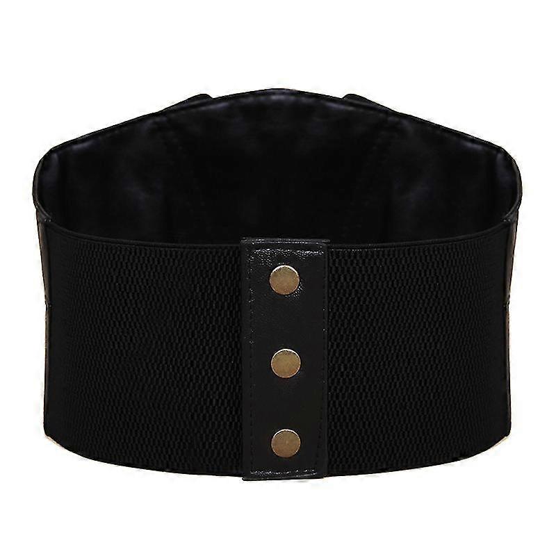 Corset Belt Cinch Belt With Press Button1pc,black) | Fruugo UK